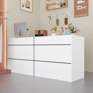 Reception Desk,Transaction Counter Top, Laminate Desktop, Front Table ...