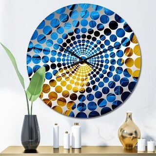 Designart "Ukraine Dreamscapes Abstract Blue And Yellow I" Abstract ...