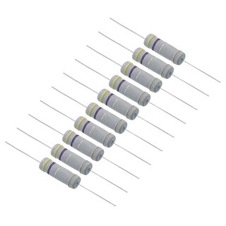 20Pcs 5W 0.47 Ohm Tolerance Carbon Film Resistor, Axial Lead Resistors ...