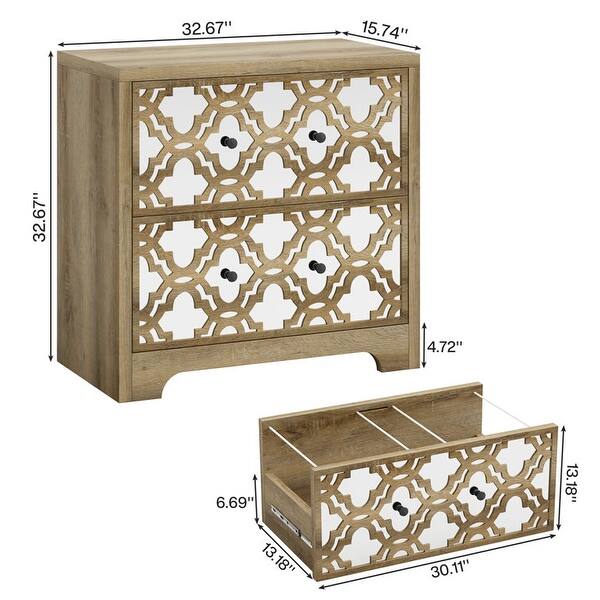 Rustic-Modern File Cabinet for A4, Letter, and Legal-sized documents ...