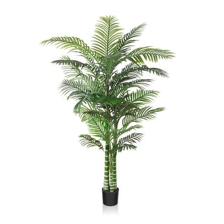 Artificial Golden Cane Palm Tree 6 Feet Fake Plant for Home Decor ...