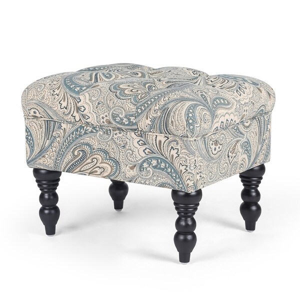 Patterned ottoman bench store