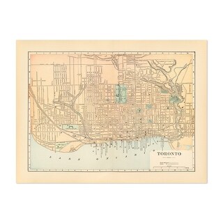 Map of Toronto Maps Retro Travel Vintage Art Print/Poster - Bed Bath ...