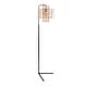Cyndi 70" Hangover Floor Lamp with Woven Rattan Shade, Black - Bed Bath ...