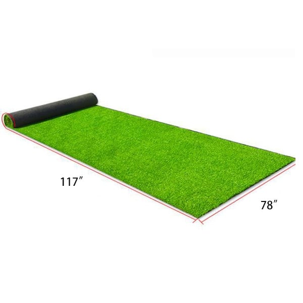 Indoor/Outdoor Artificial Grass Turf Area Rug - 117"x78" - Bed Bath ...