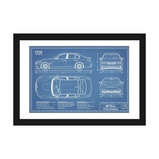 iCanvas "BMW M3 (F80) Blueprint" by Action Blueprints - Bed Bath ...