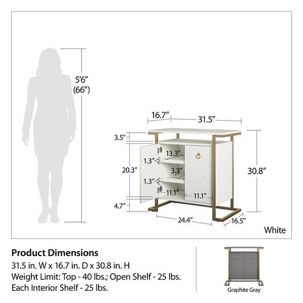 CosmoLiving by Cosmopolitan Camila Bar Cabinet - Bed Bath & Beyond ...