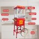 8 ounce popcorn maker cart, stainless steel, with heating and ...