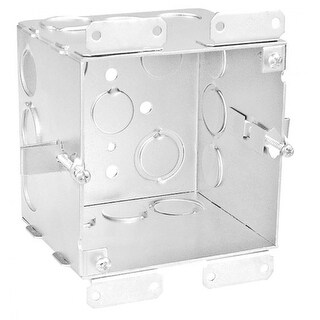 1 Pc, 4 Square Junction Box, for Cut In Old Work, 4 in. Deep, Zinc ...
