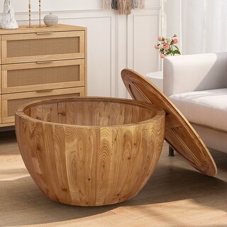 Vintage Style Bucket Shaped Coffee Table for Office,Dining Room and ...