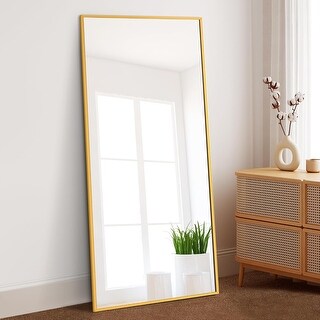 71x28" Full Length Mirror, Modern Design Standing Floor Mirror, Full ...