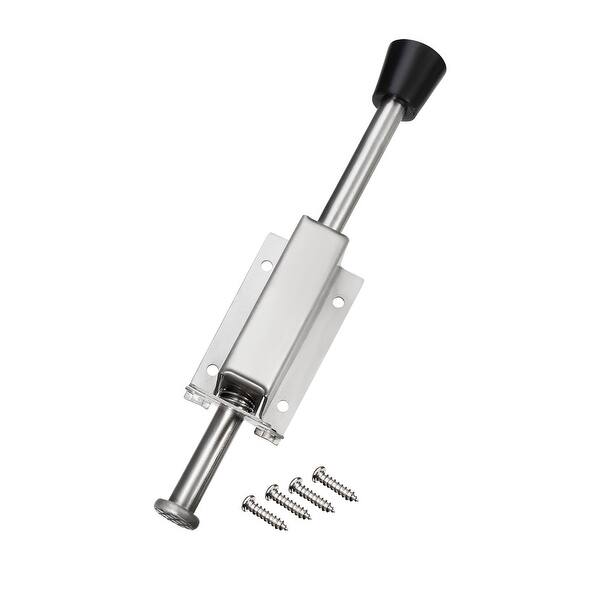 Stainless Steel Brushed Easy-Step Door Stop Spring Loaded Lock 200mm ...