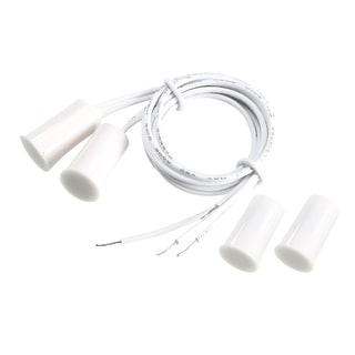 2pcs RC33 NC Recessed Wire Door Contact Sensor Alarm Magnetic Reed ...