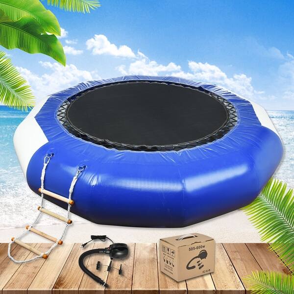 10Ft Inflatable Water Trampoline Bounce Swim Platform For Water-Sports ...