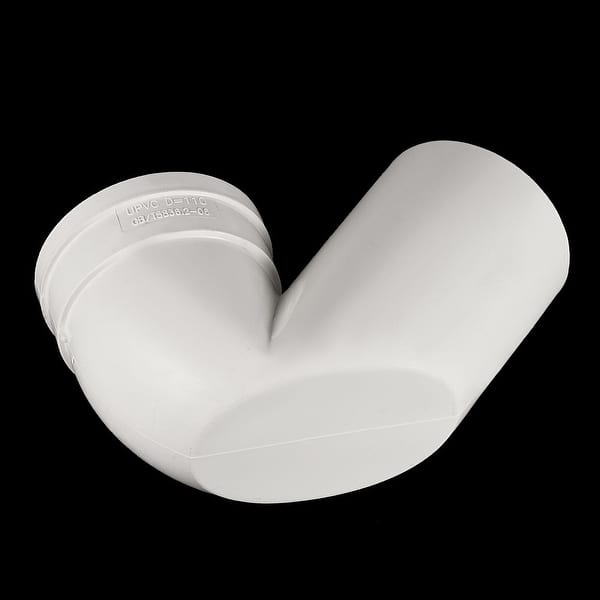 1Pcs PVC Water Pipe Elbow Fitting 110mm ID Tube Eccentric Adapter White ...
