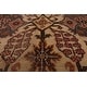 Hand Knotted Mahal Beige,Rust 100% Wool Traditional Oriental Area Rug ...