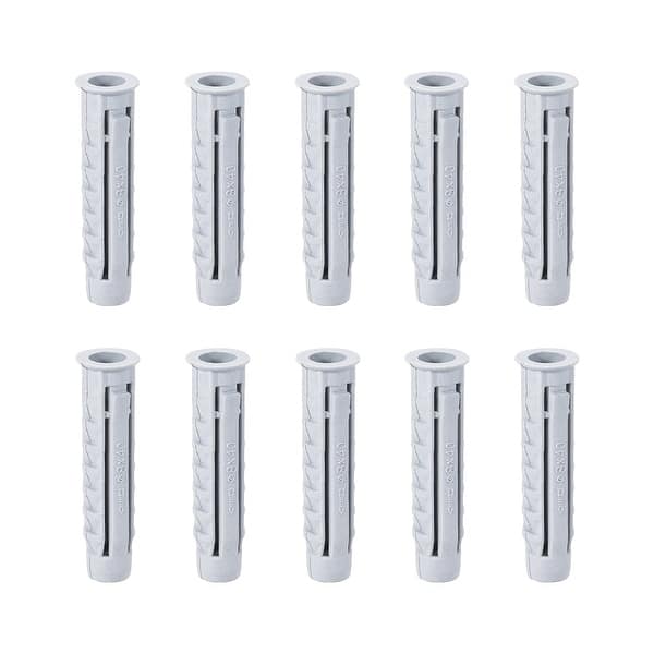 8x40mm Plastic Expansion Tube Bolts Column Frame Fixings Gray 50pcs ...
