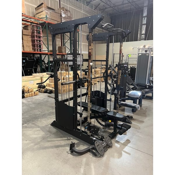 SFE Multi Functional Trainer Smith Machine Home Gym w/ (2) 200lb weight ...