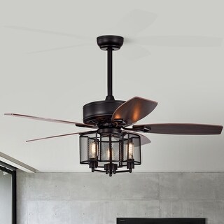 52" Satale 5 Blade Chandelier Ceiling Fan with Remote Control Light Kit ...