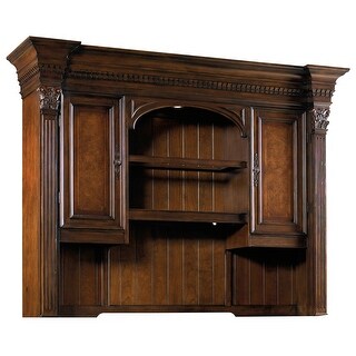 European Renaissance II Computer Credenza Hutch - 79.25"W x 59.5"H x 19 ...