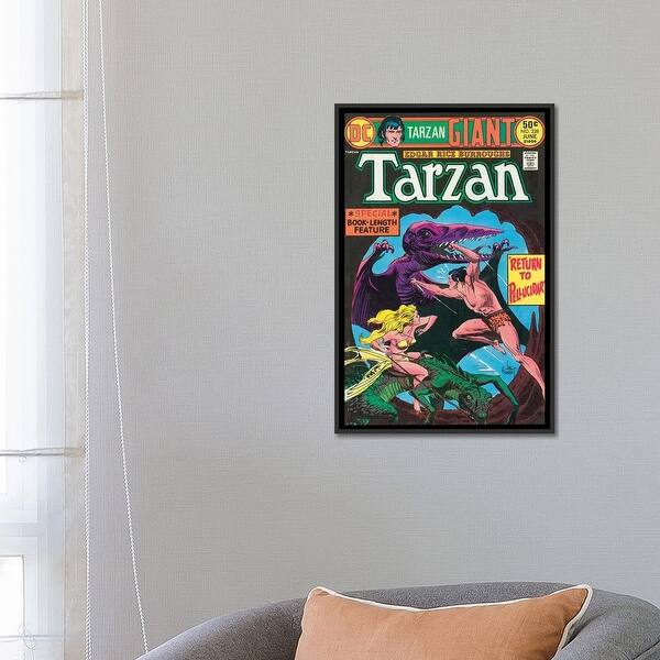 iCanvas "DC Tarzan No 238" by Joe Kubert Framed Canvas Print - Bed Bath ...