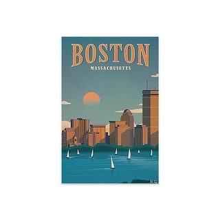 Boston Print On Acrylic Glass by IdeaStorm Studios - Bed Bath & Beyond ...