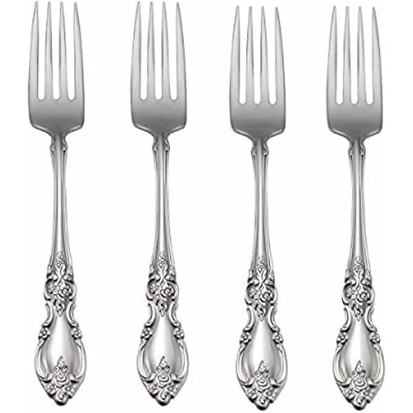 Oneida Louisiana Fine Flatware Dinner Forks, Set Of 4 - Bed Bath ...