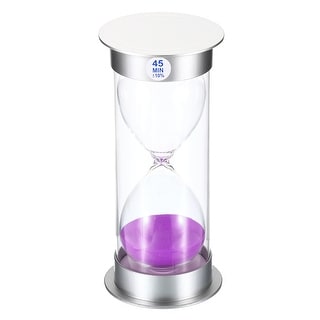 45 Minute Sand Timer, Sandy Clock Count Down Sand Glass, Purple Sands ...