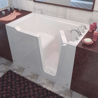 MediTub 3660RA 60" Fiberglass Air Walk In Tub for Alcove Installations ...