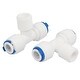 M12 Male Thread 1/4" Tube 3 Way T Shape Quick Connector Push In ...