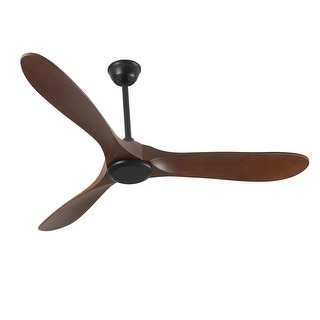 56 Inch Ceiling Fan with Light, Remote Control, 6+5 Speeds, DC Motor ...