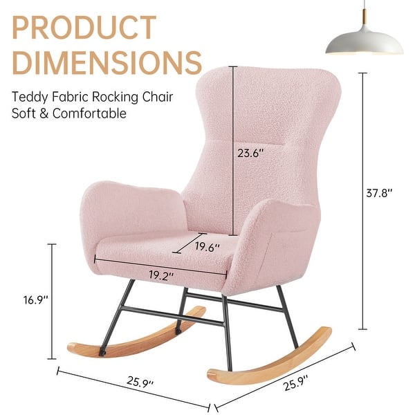 Grondin Modern Minimalist Style Indoor Teddy Velvet Upholstered Indoor ...