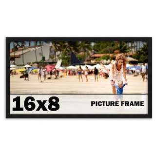 16x8 Frame Black Picture Frame - Complete Modern Photo Frame Includes ...
