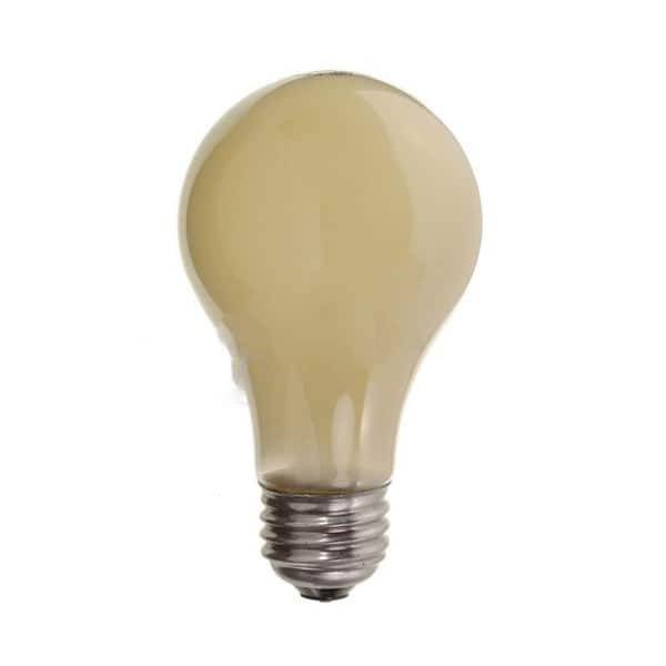 60W Bulb Socket Light Bulb Yellow Glass American Imaginations - Bed ...