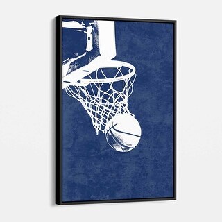 Blue Basketball Wall Art Canvas 5387 - Bed Bath & Beyond - 39913469