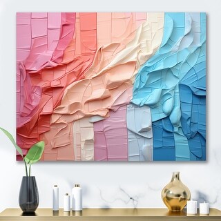 Designart "Harmonious Hybrid I" Abstract Collages Canvas Art Print ...