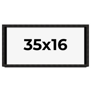 35x16 Shadow Box Black Rustic Barnwood Display Frame | 1.125 Inch - Bed ...