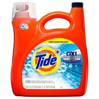 Tide Advanced Power Liquid Laundry Detergent Oxi, Original, 81 Loads ...