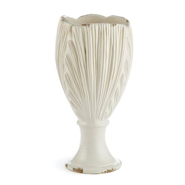 scallop shell vase