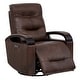 Spruce & Spring Regan Leather Power Recliner Swivel Glider Rocker with ...