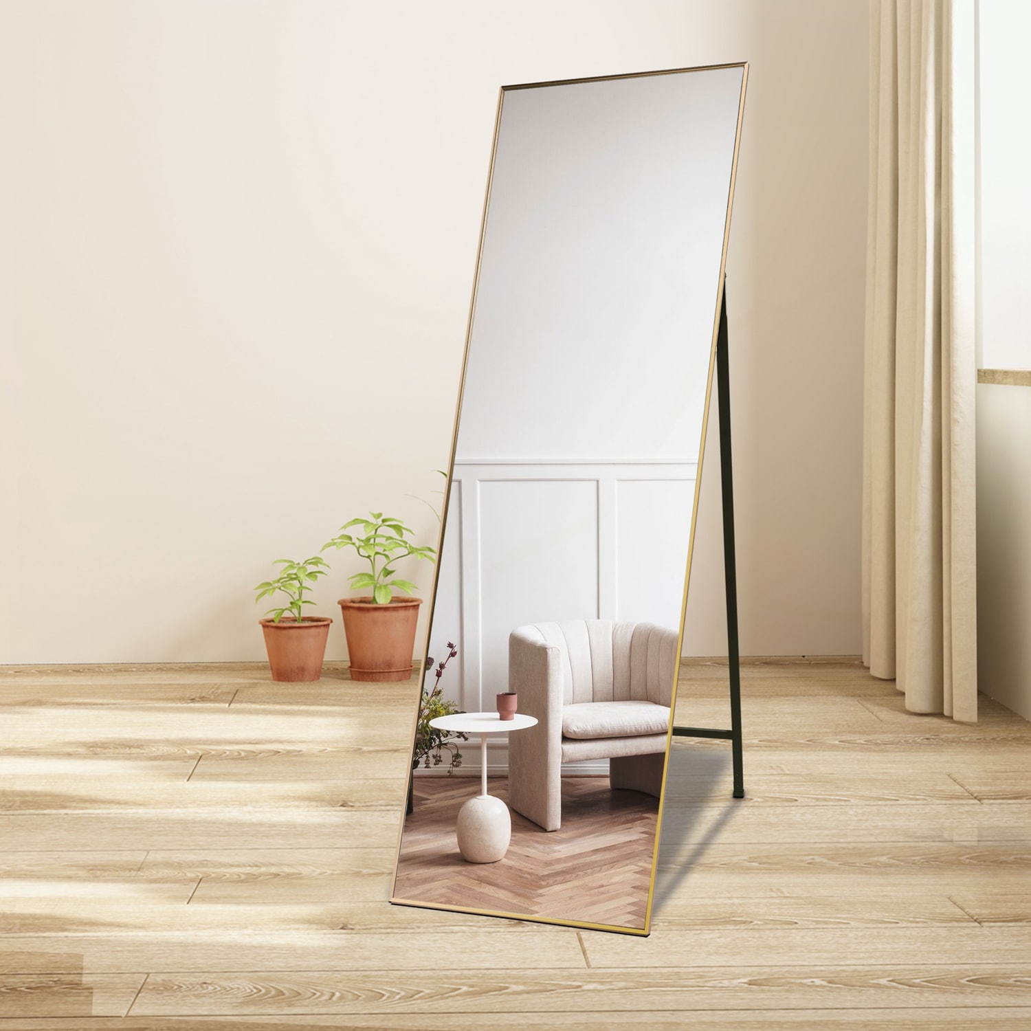 65''x22'' Full Length Mirror Floor Mirror - N/A - Bed Bath & Beyond ...