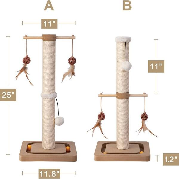 25 inches Scratch Posts with Tracking Interactive Toys - Bed Bath ...