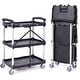 VEVOR Foldable Utility Service Cart, 3 Shelf 165LBS Heavy Duty Plastic ...