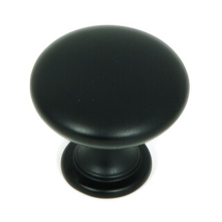 Stone Mill Hardware - Matte Black Round Cabinet Knobs (Pack of 5) - Bed Bath & Beyond - 21959090