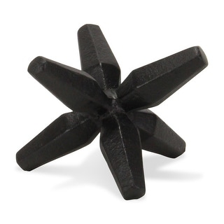 Geometric Cast Iron Jack Tabletop Decoration - 6" - Bed Bath & Beyond ...