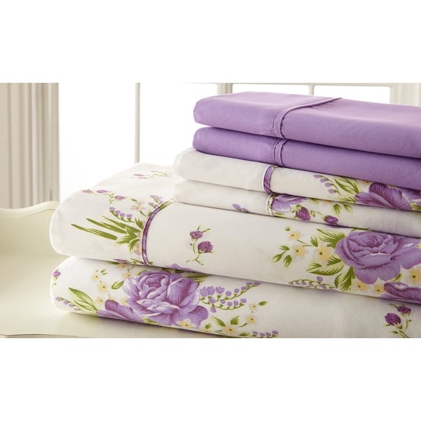 flower printed bed sheets