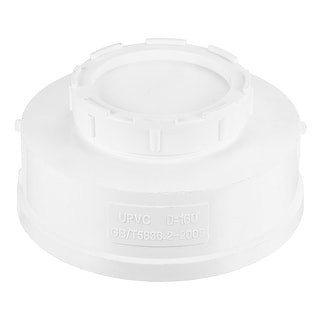 6.3" PVC Pipe End Cap Fitting, Furniture Grade Plug Coupling Socket ...
