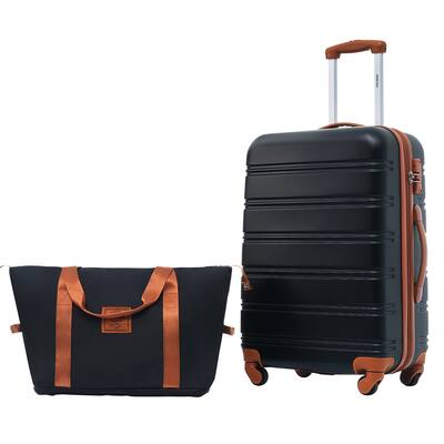 24-Inch Expandable Luggage w/Travel Bag Spinner Suitcase w/TSA Lock ...