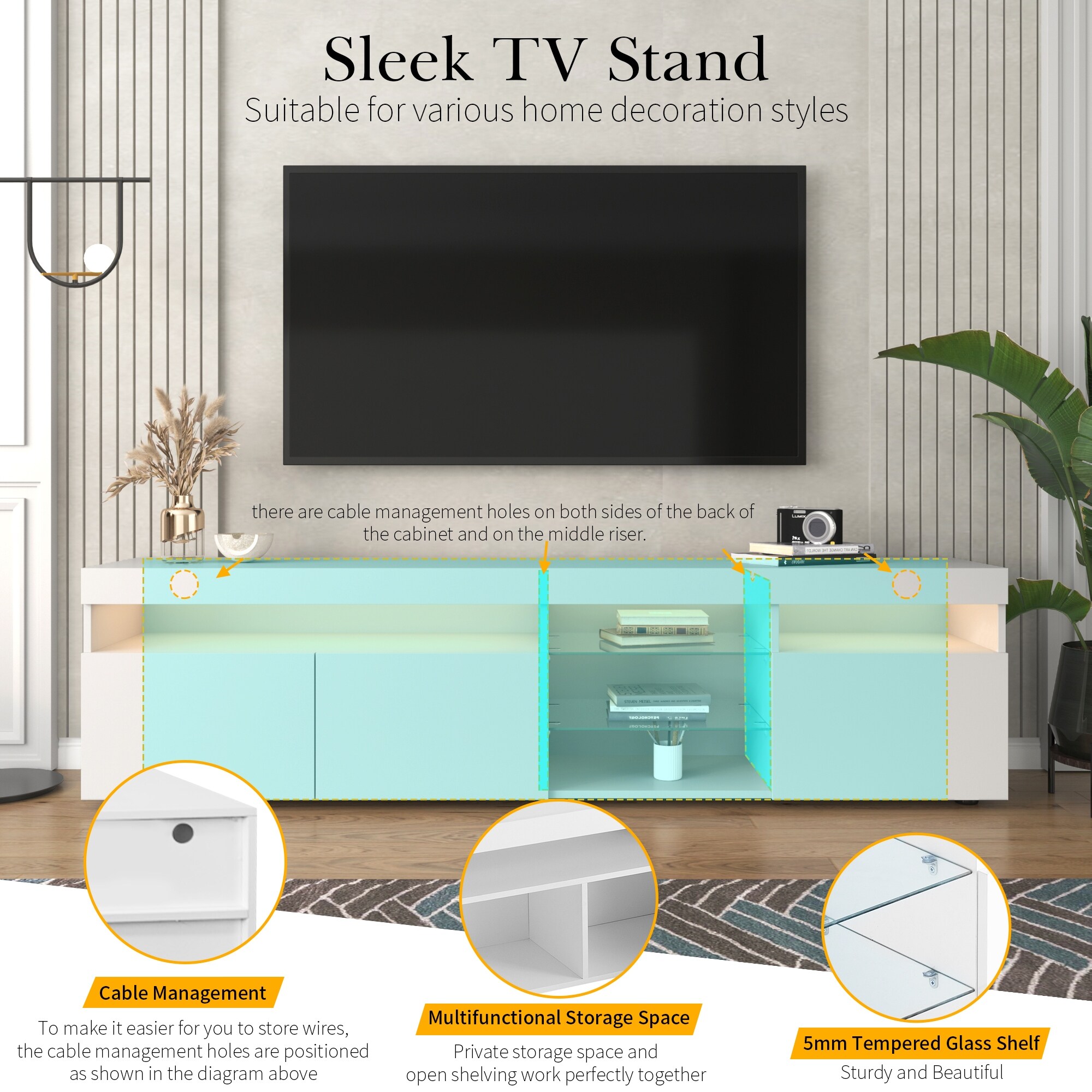 Led tv cupboard store