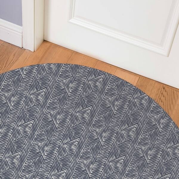 DIPPED HERRINGBONE NAVY Doormat By Kavka Designs - Bed Bath & Beyond ...